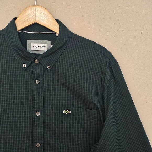 Lacoste | Shirts | Lacoste Regular Fit Button Down L 42 | Poshmark